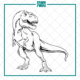Plotterdatei “Tyrannosaurus Rex” SVG DXF T-Rex Dinosaurier – Schnittverhext