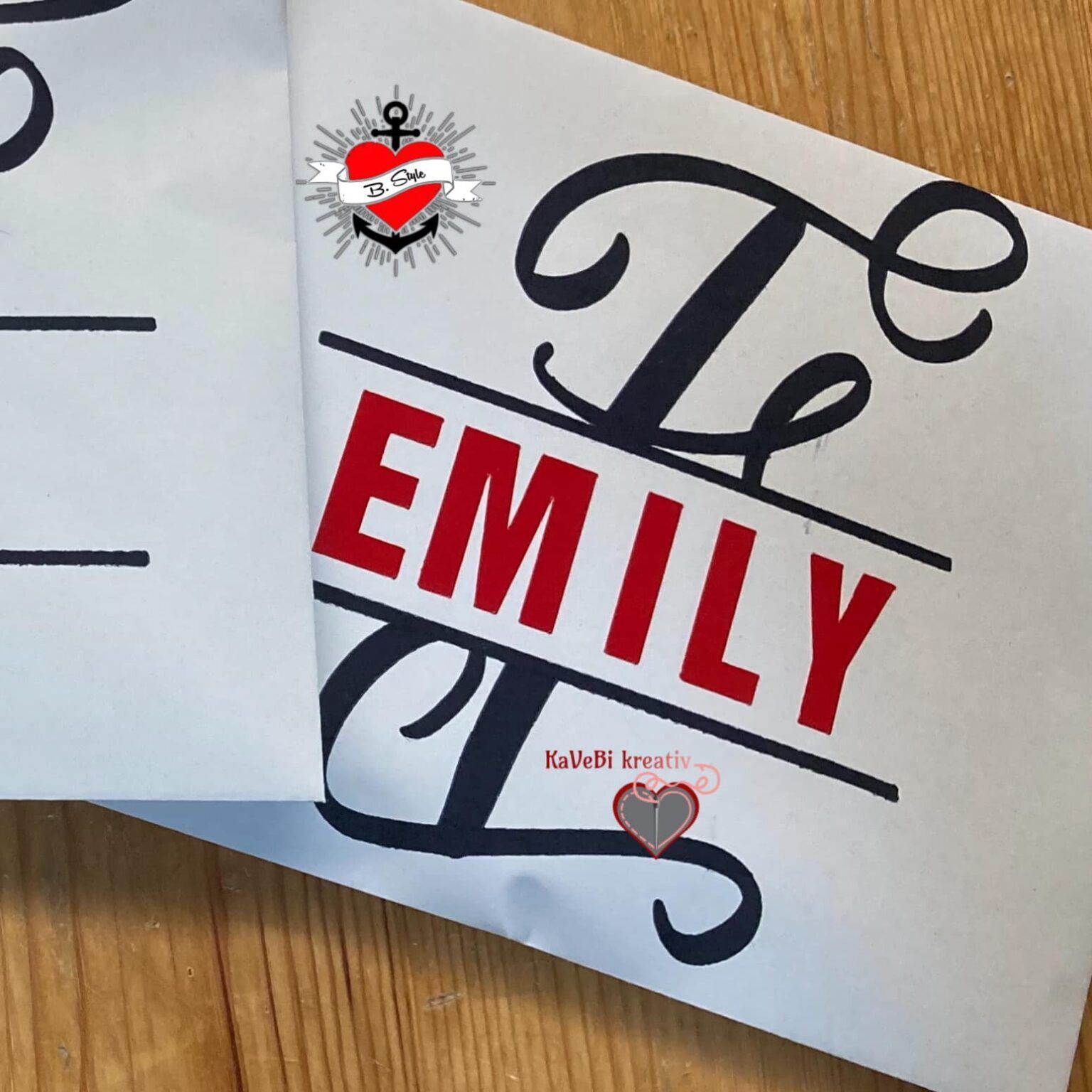 *Monogram E* Plotterdatei – Schnittverhext